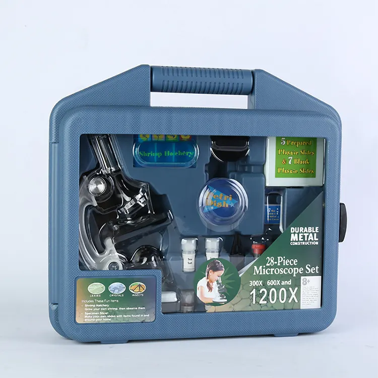 1200x Zoom Microscope: Beginner Student Biological Educational Toy ...