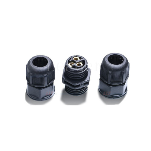 15 Amp 3 Pole Screw Terminal Straight Connector Waterproof Connector ...
