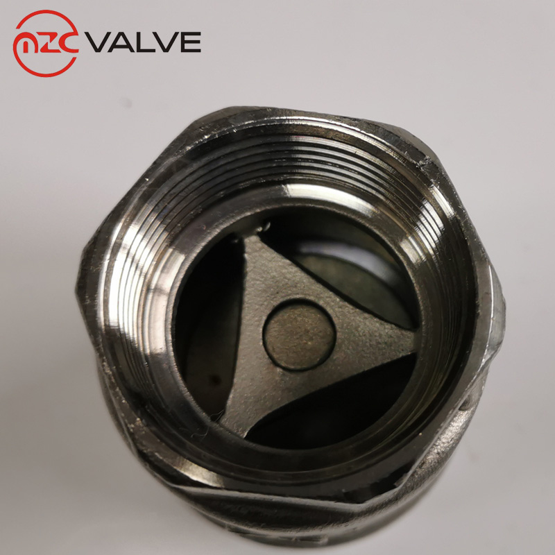 Vertical Spring Loaded Check Valve Female Threads 200psi 304 Stainless ...