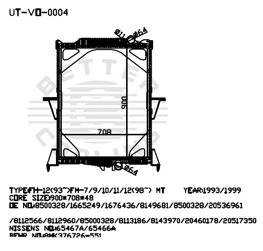 볼 보 Oem 20460178 위한 트럭 라디에이터, Bossgoo.com의 고품질 볼 보 Oem 20460178 위한 트럭 라디에이터