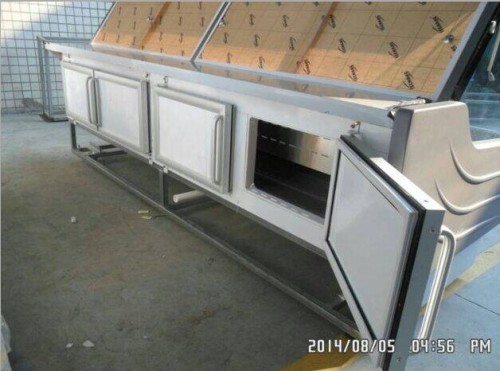 Deli Display Cabinet Showcase Open Case Refrigerator With Back Storage ...