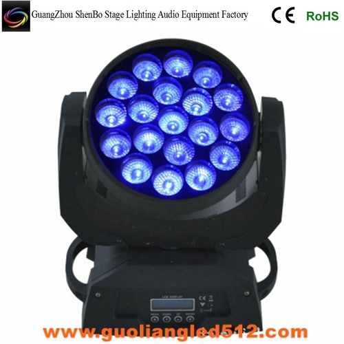 19pcs 4in1 Led Zoom Stage Moving Head Light, High Quality 19pcs 4in1 ...