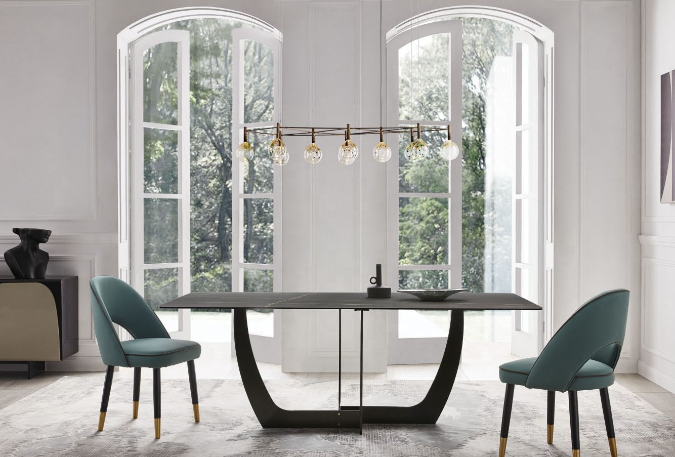 Rock Plate Table Modern Sintered Stone Dining Table, High Quality Rock ...