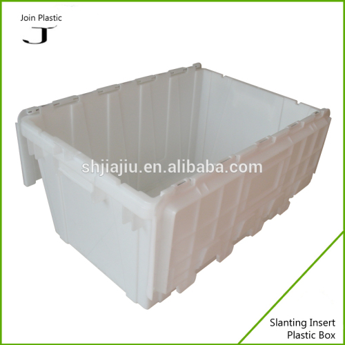 White Nested Solid Plastic Crates, High Quality White Nested Solid ...