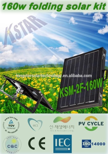 160w 18v Solar Battery Charger Camping Portable Kingstar Solar Folding ...