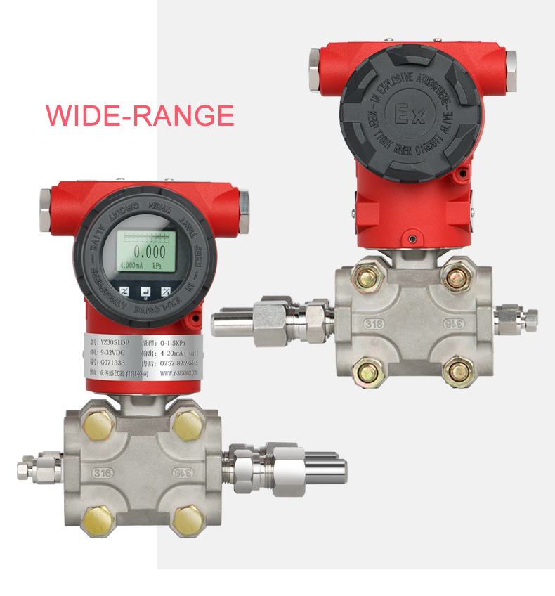 Smart Transducer Level Pressure Display Hart Air Gas Fluid Pressure ...