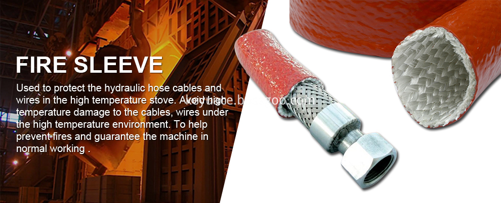 High Temperature Silicone Coated Fiberglass Fire Sleeve, High Quality ...