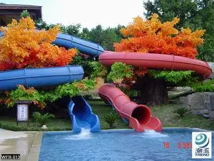 Open Close Style Fiberglass Water Two Slides, Body Slide Eq, High ...