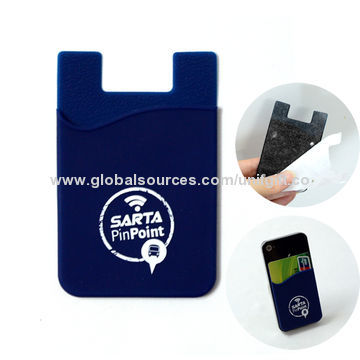 3m Adhesive Stickers Silicone Rubber Mobile Phone Card Holder For Cell ...