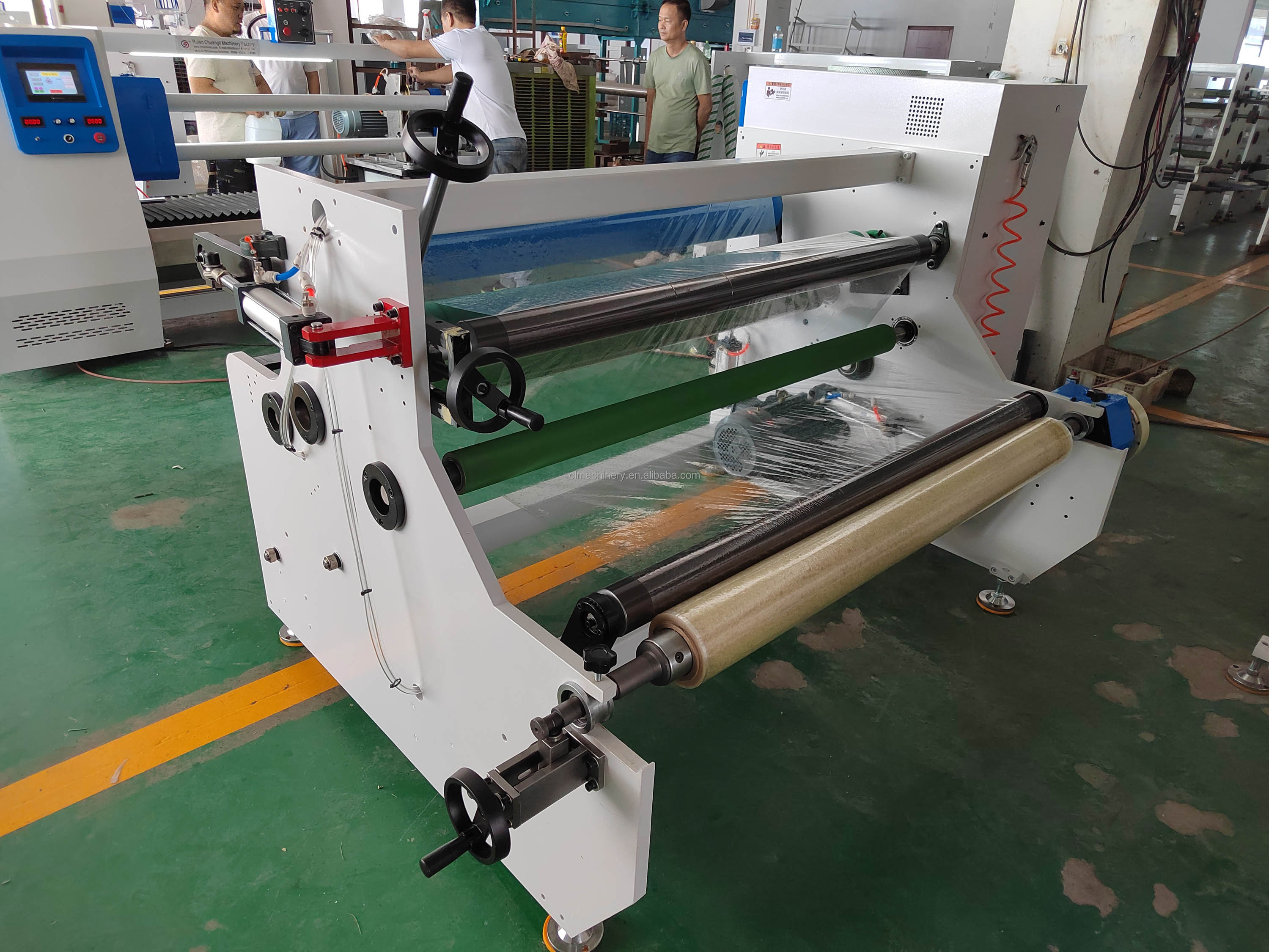 Automatic Jumbo Roll Tape Rewinding Machine - Efficient Tape Rewinding ...