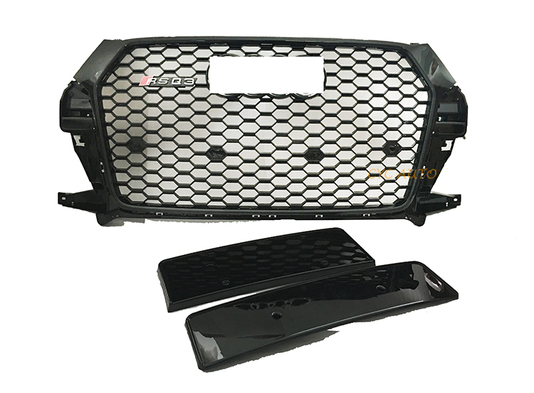 Q3 Upgrade Facelift Front Bumper Grille Kit For Audi Sq3/q3 2016-2018 ...