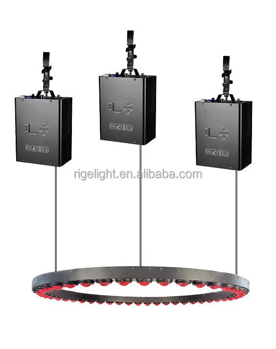 Dmx Controlled Winch Kinetic Led Lifting Beam Ring Light Circle, High ...