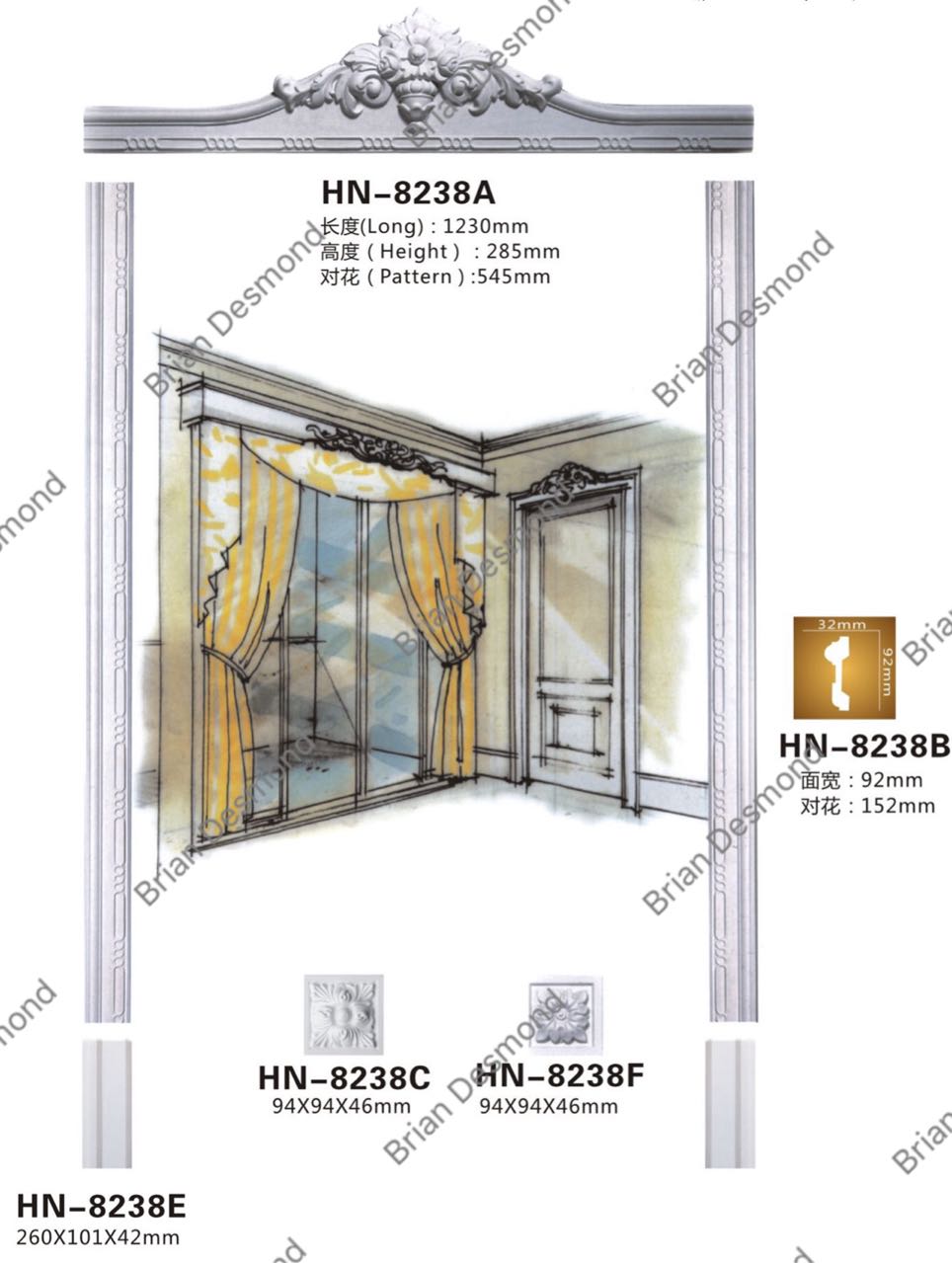 Classic Architectural Corner Blocks For Door And Window Decor, High ...