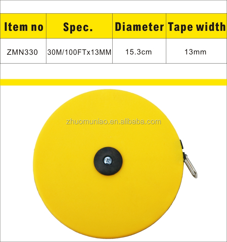 30m Round Fiberglass Measuring Tape Soft Measuring Tape, High Quality ...