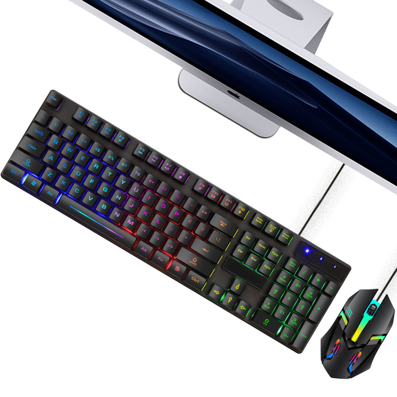 Luminous Gamer Led Light Keyboard And Mouse Combo For Pc, High Quality ...