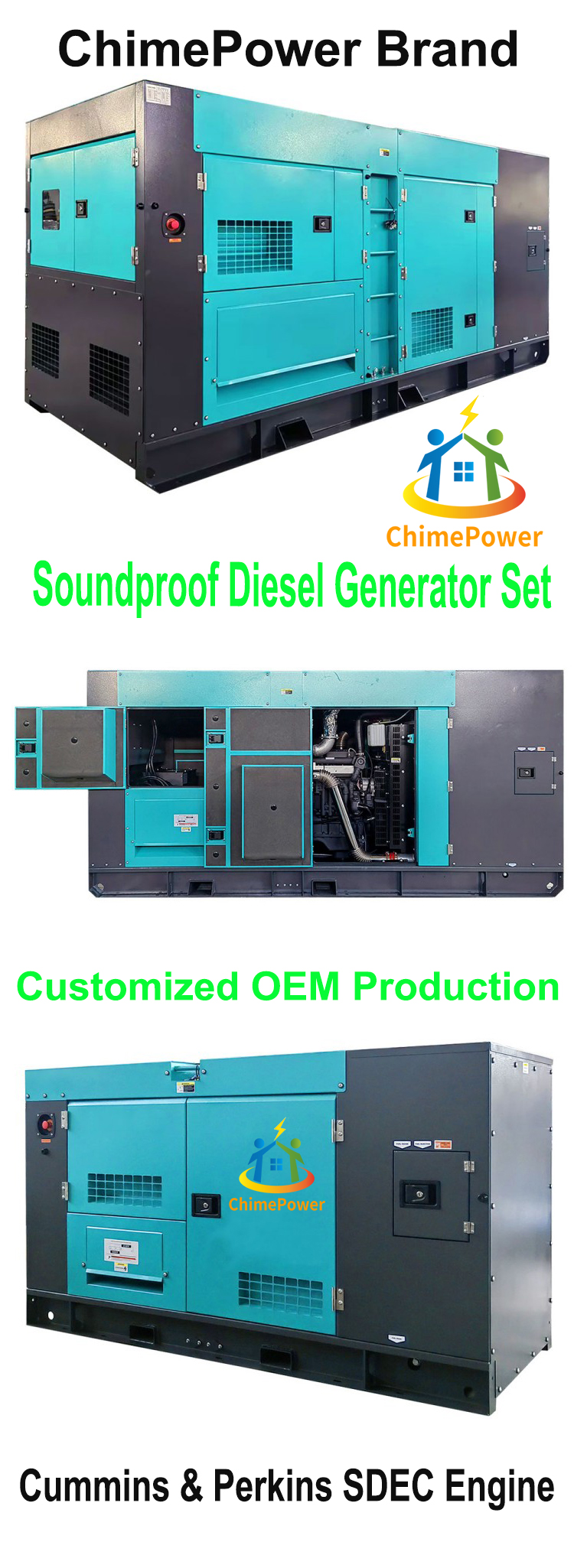 New Heavy Duty 50hz Diesel Generator 1250kva With Weichai Baudouin ...