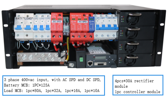 120a Telecom Rectifier 220vac/380vac To 48vdc Flatpack Switch Power ...