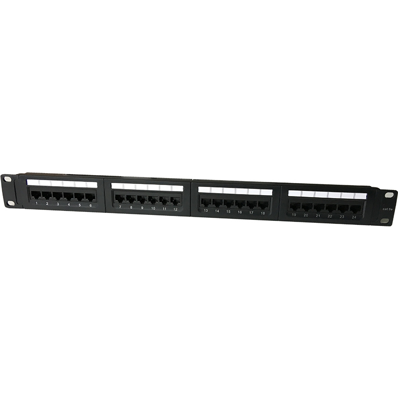 24 Port Fiber Patch Panel With Rj45 Connector - Cat6 Utp Type 19 Inch ...