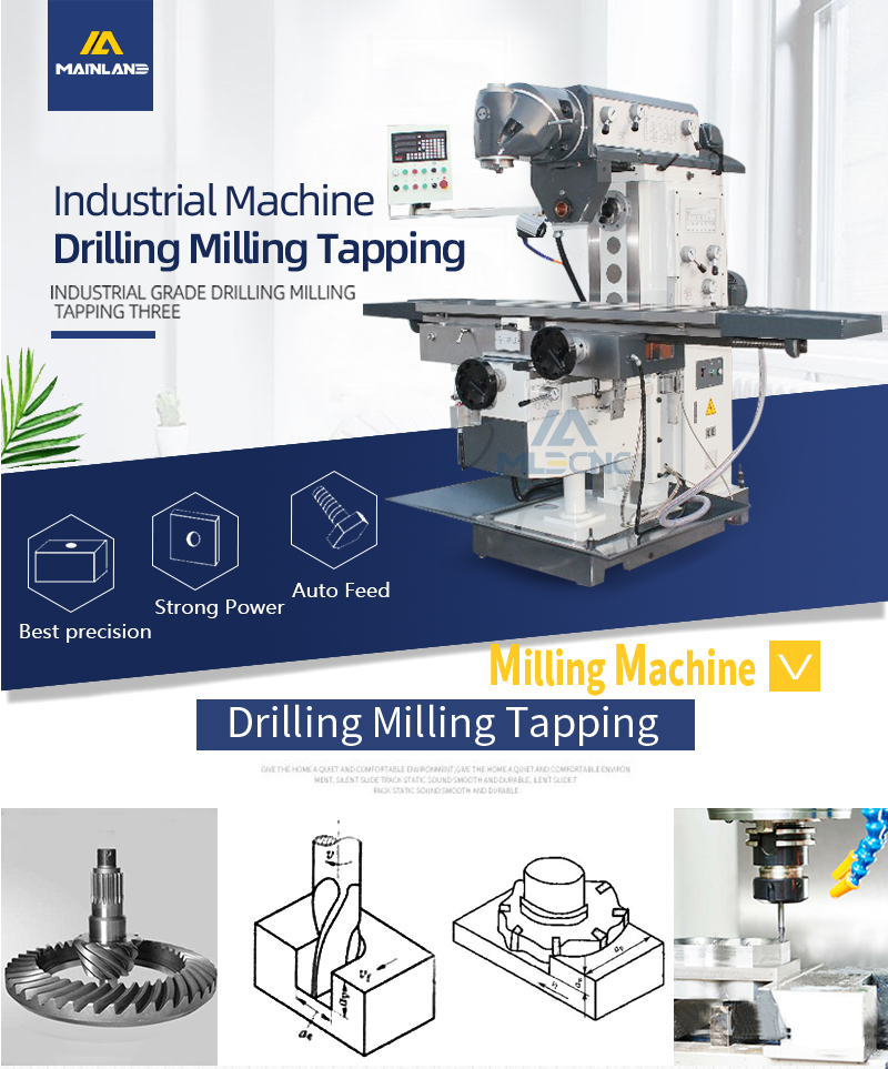 Universal Milling Machine: Swivel Head And Horizontal Milling Machines ...