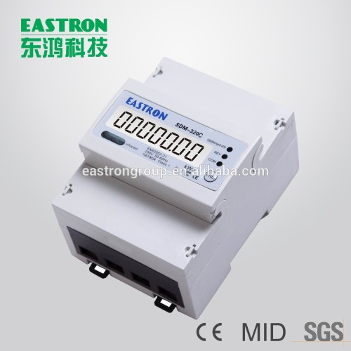 Sdm320c Modbus Rs485 Single Phase Two Wires Smart Meter,ce Approved ...