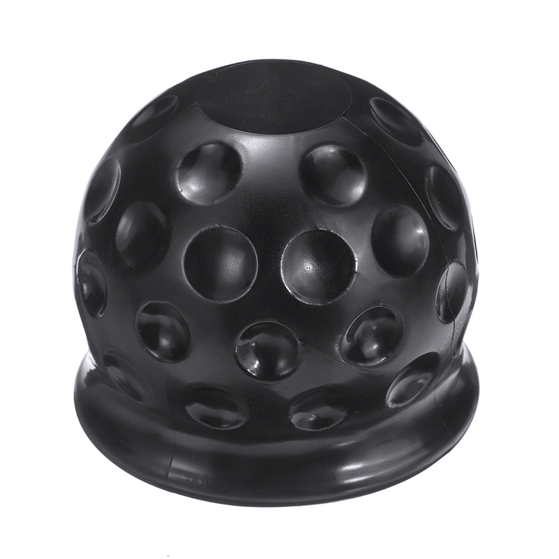 1pcs 50mm Black Tow Bar Ball Cover Cap Trailer Ball Cover Universal Tow ...