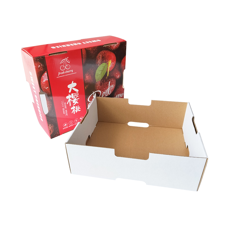 Custom Recycle Corrugated Fruit Packaging Boxes For Mango, Cherry ...