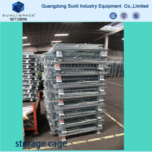 Warehouse Wire Mesh Cage Steel Box Pallet, High Quality Warehouse Wire ...