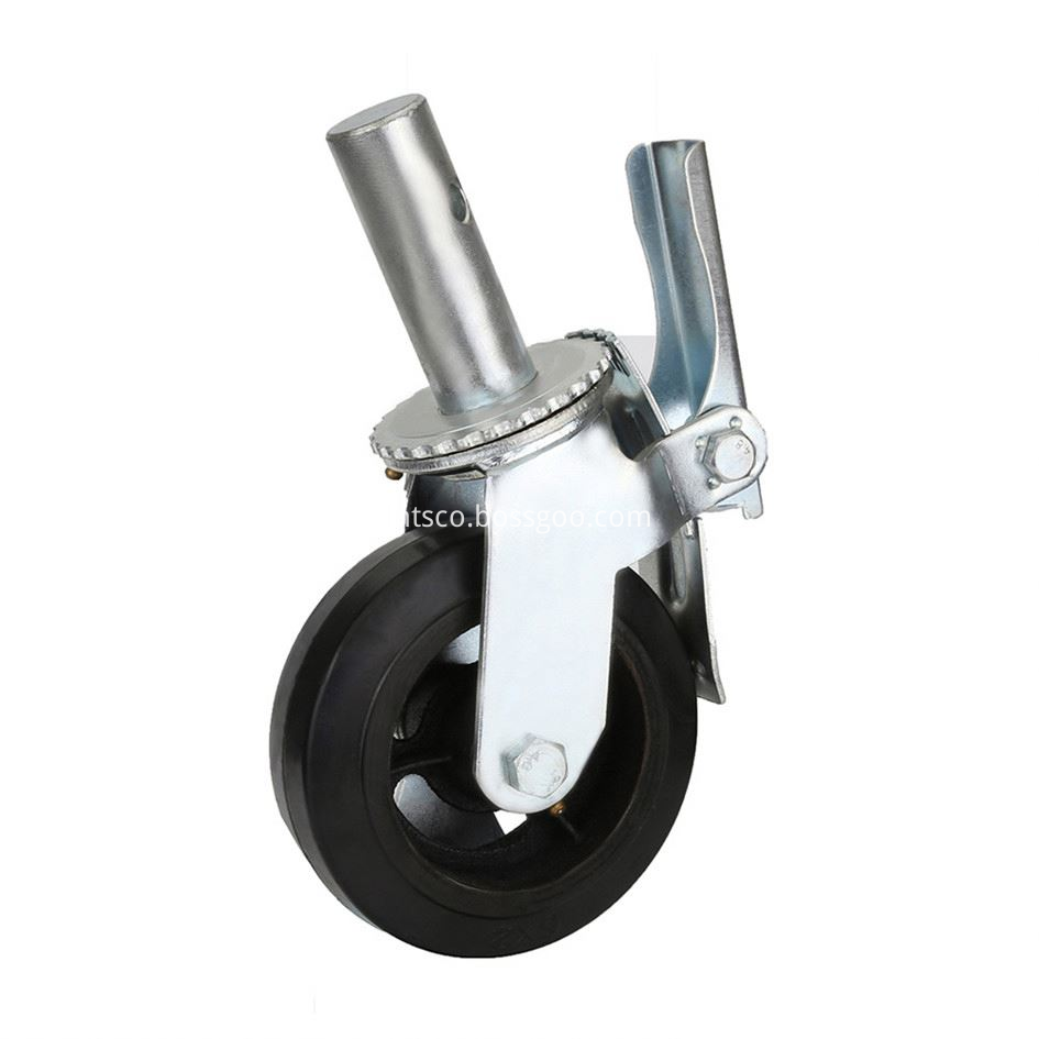 Heavy Duty Rubber On Iron scaffolding Casters, High Quality Heavy Duty ...