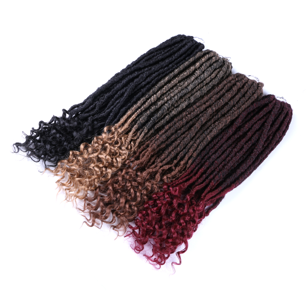 Myzyr 20 Inch Faux Locs Crochet Braids Soft Natural Soft Synthetic Hair ...