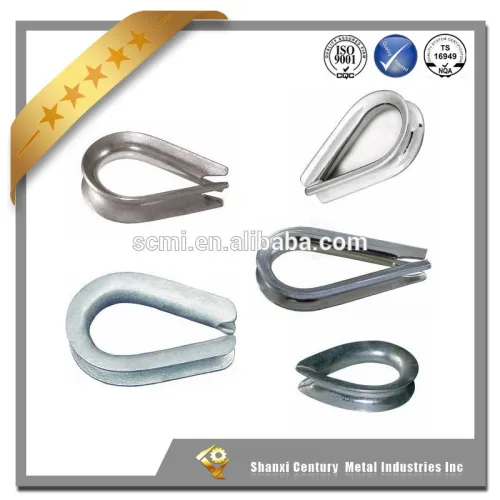 Hot-dip Galvanizing Steel Wire Rope Thimble Power Fitting Power ...
