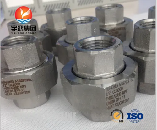 A182 F316l 1/2" Cl3000 Threaded Npt Union B16.11, High Quality A182 ...