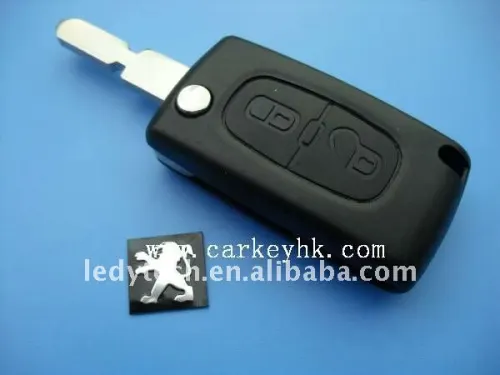 Peugeot 406 Remote Key, 2 Buttons Flip Remote Key,car Key 434 Mhz ...