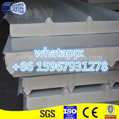 Easy Installation Pu Foam Sandwich Wall Panels / Pu Sandwich Roof ...