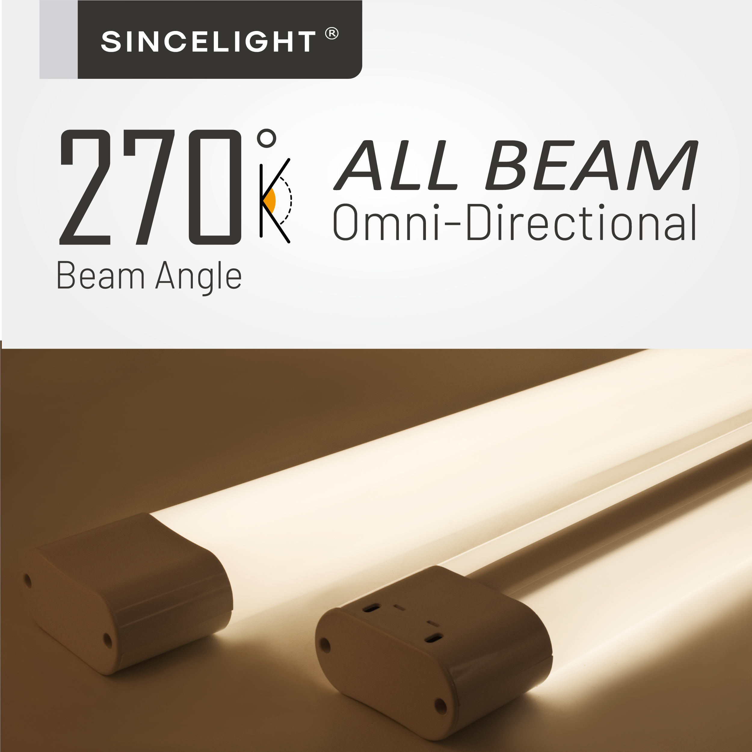 4ft Led Batten Light 36w - Omni-directional 270 Degree Beam Angle, High ...