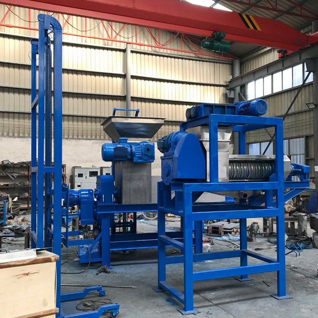Cassava Ginger Fruit Food Waste Screw Press Dewatering Machine, High ...