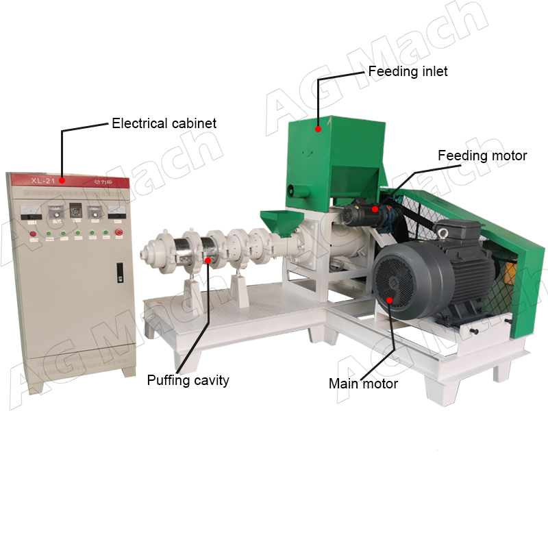 High Protein Soybean Snack Extruder Machine For Soy Corn Feed, High ...