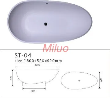 Miluo Solid Surface Freestanding Bathtubs(composite Resin Stone)-st-04 ...