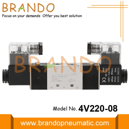 Airtac Type 4V220-08 Solenoid Valve 12VDC 24VDC 220VAC China ...