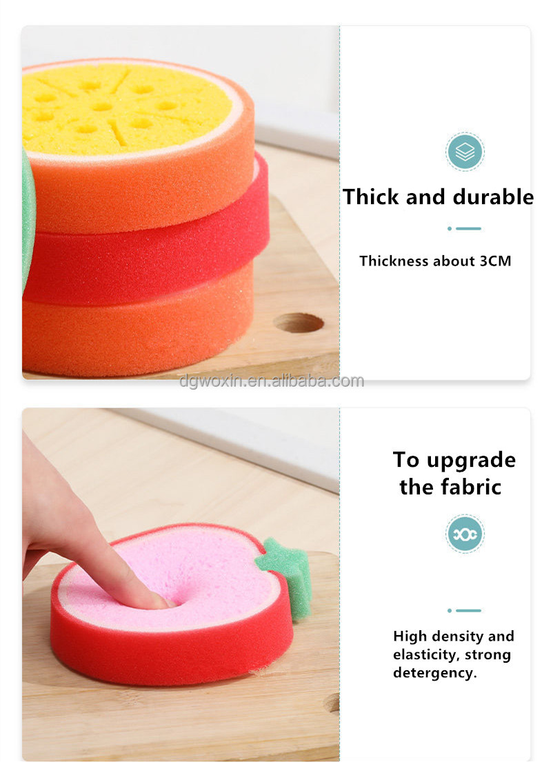 Colorful Sustainable Donut-shaped Multi-purpose Kitchen Cleaning Sponge ...