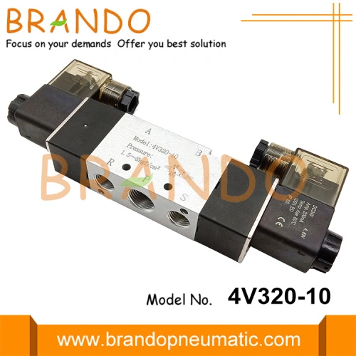 중국 Airtac 유형 4V320-10 솔레노이드 에어 밸브 24VDC 220VAC 제조업체