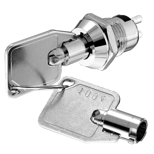 12MM 4 Terminals SPDT Electric Key Switches China Manufacturers ...