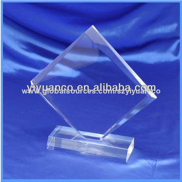 Clear Acrylic Plaques With Logo Engraving, Silkscreen Are Welcome, High ...