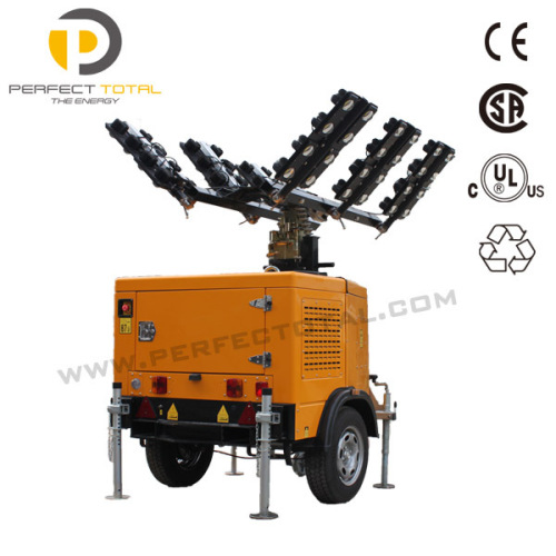 Mobile Light Tower Diesel Generator, High Quality Mobile Light Tower ...