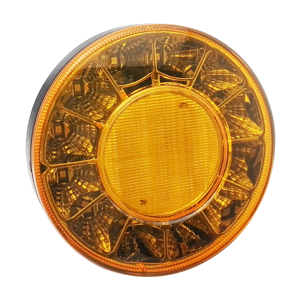 New Round Amber Bus Truck Tail Indicator Lights, High Quality New Round ...