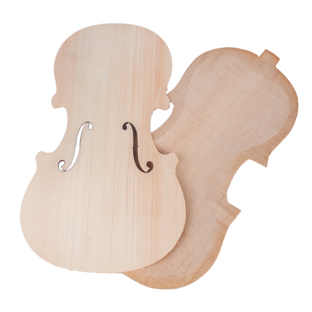 1 Set Wood Unfinished Violins Fiddle Spruce Panel Plate + Maple ...