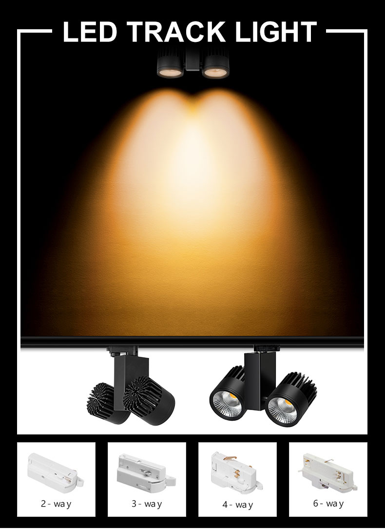 Anti Glare Led Ceiling Track Light Spotlights With Aluminum Profile ...