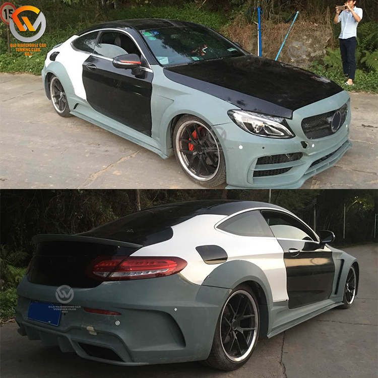 Pd Style Full Wide Body Kit For W205 C63/c63s Coupe Sedan - Front ...