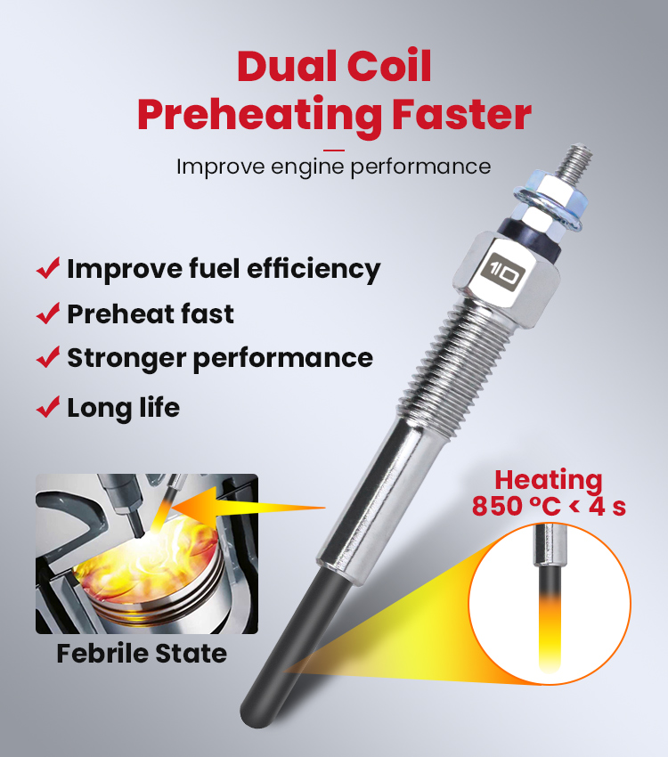 Diesel Engines Glow Plug Pi-43 For Isuzu C240,4ba1, High Quality Diesel ...