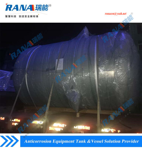 40m3 Lined Ptfe Tanks And Vessels For10% H2o2, High Quality 40m3 Lined ...