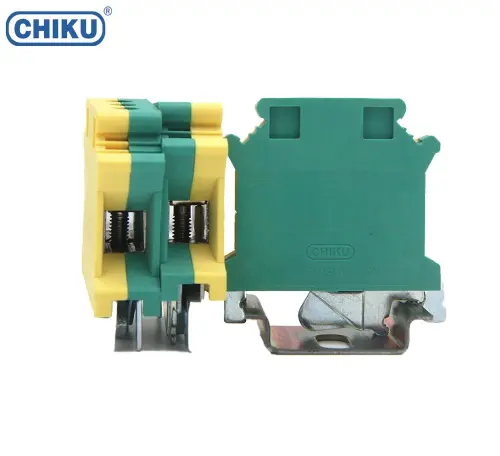 Din Rail Ground Screw Terminal Block, High Quality Din Rail Ground ...